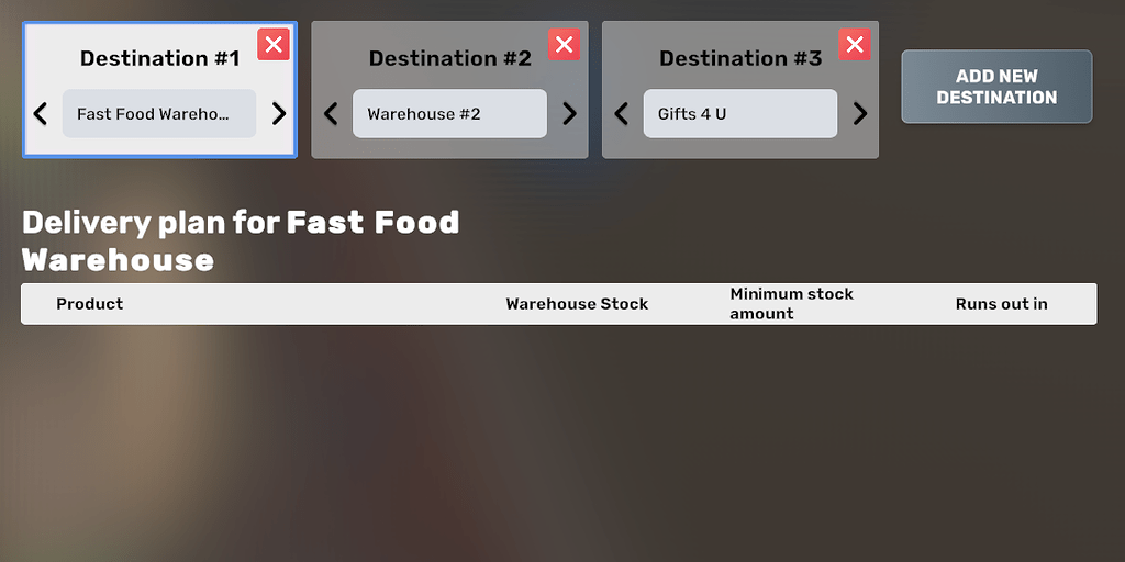 Allow pre-planning in warehouse shipping - UI / UX Ideas - Big ...